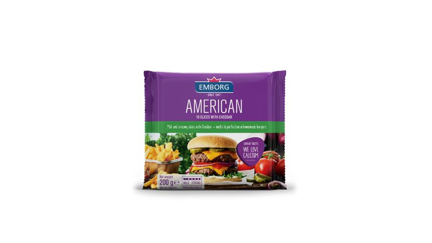 Emborg American Cheddar Cheese Slices 200g delivery near you ...