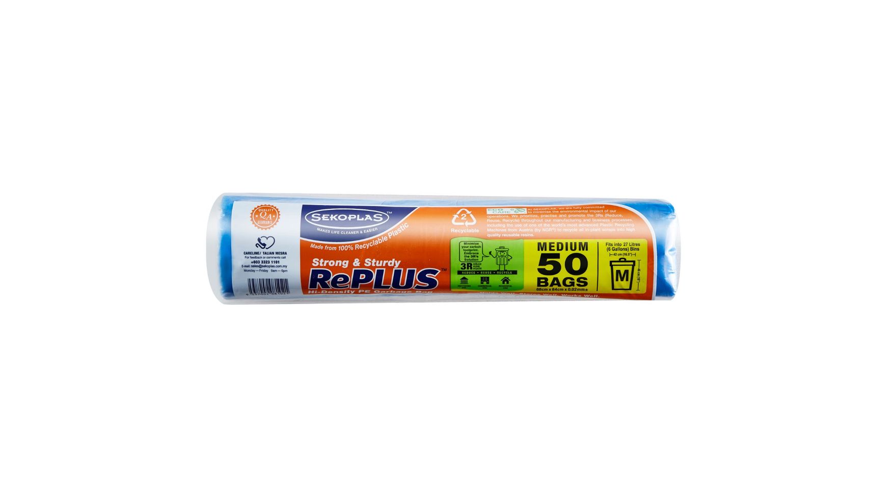 Sekoplas Replus Garbage Bag Roll Medium 50 Pieces delivery near you ...