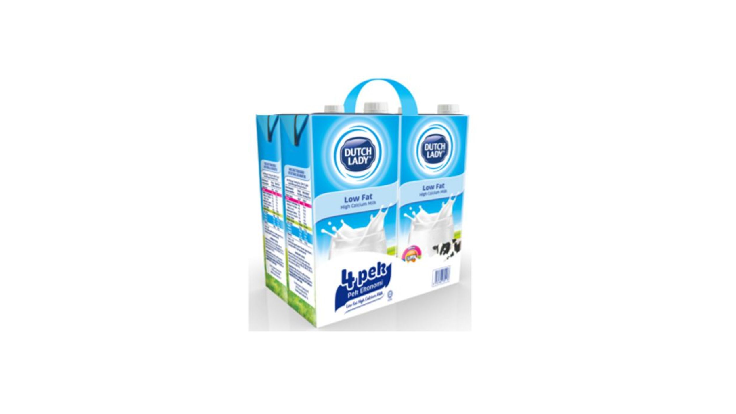 Dutch Lady UHT Low Fat High Calcium Milk 4 x 1L delivery near you | foodpanda Malaysia