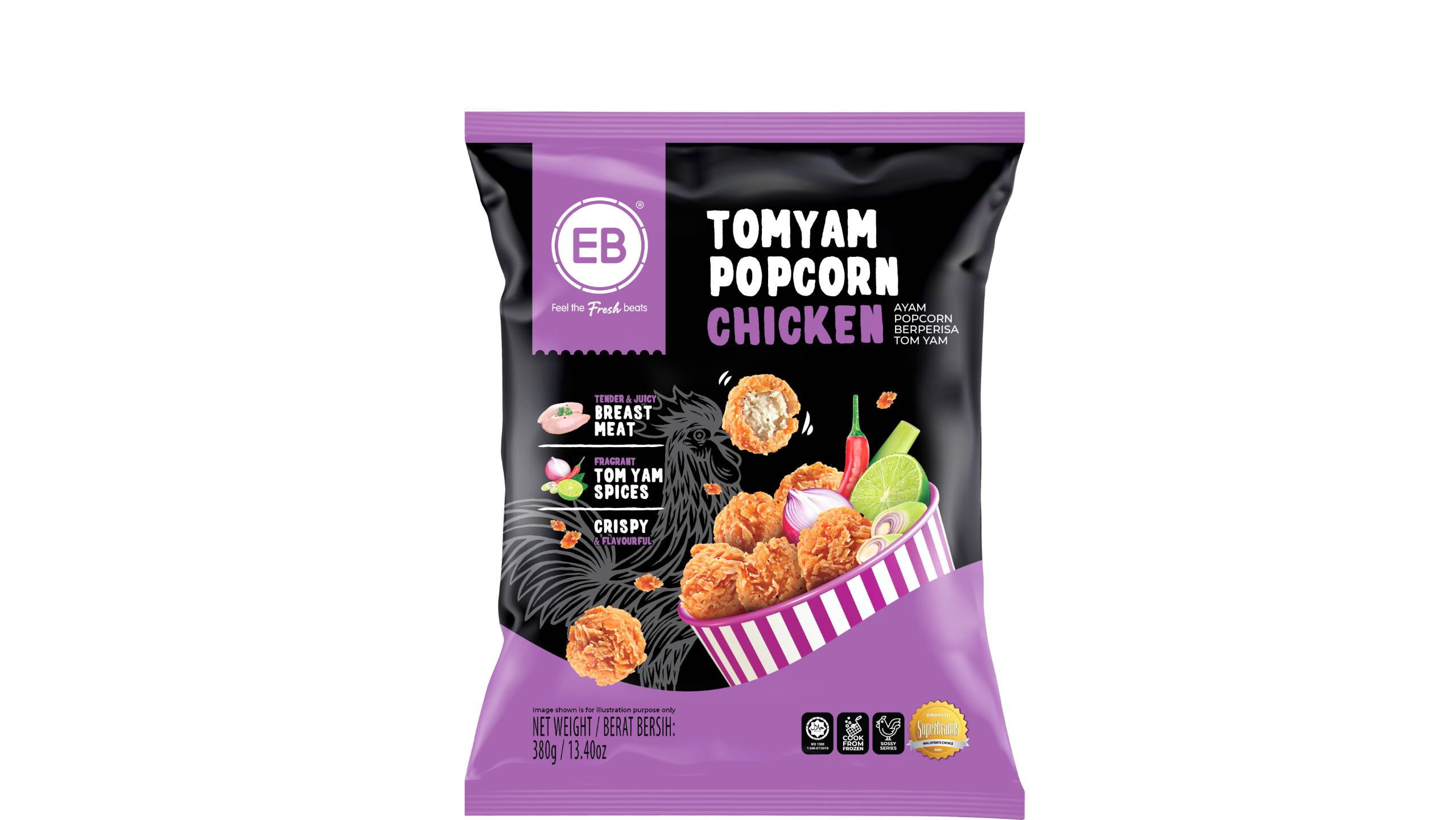 EB Tomyam Popcorn Chicken 380g delivery near you | foodpanda Malaysia