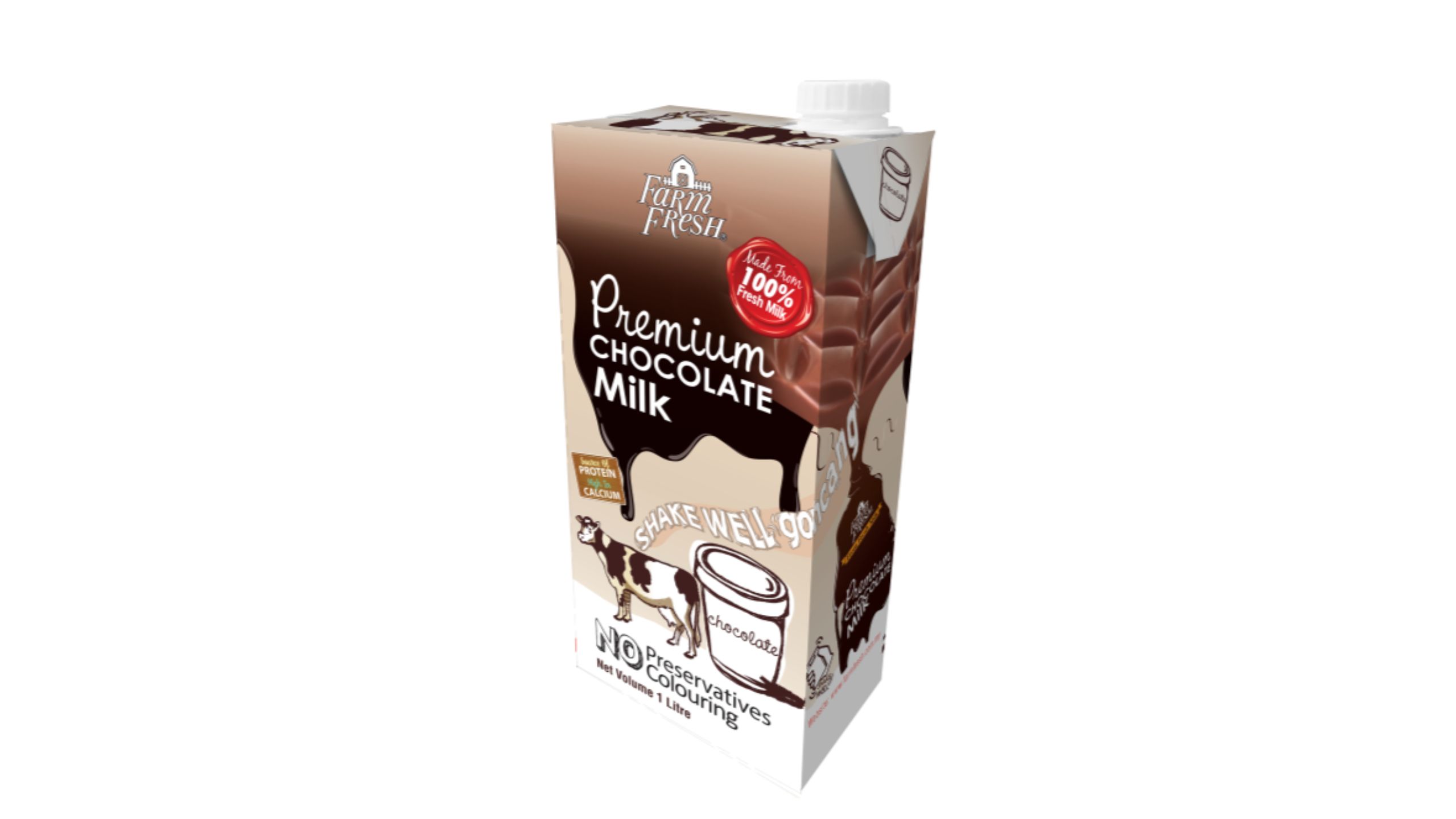 Buy Farm Fresh UHT Chocolate Milk 1L from Pandamart(Cheras) online in ...