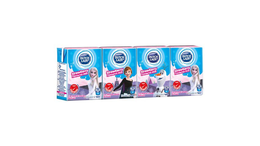 Dutch Lady UHT Milky Frozen Strawberry | 4 x 125 ml delivery near you ...