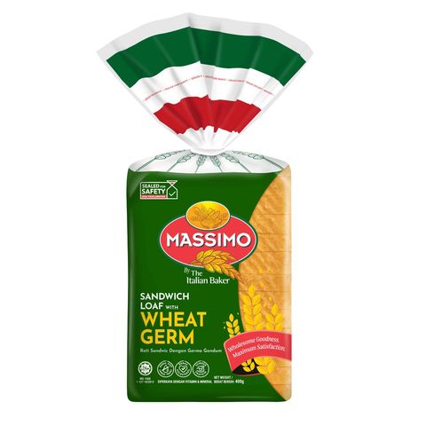 Massimo Sandwich Loaf with Wheat Germ Bread 400g delivery near you ...