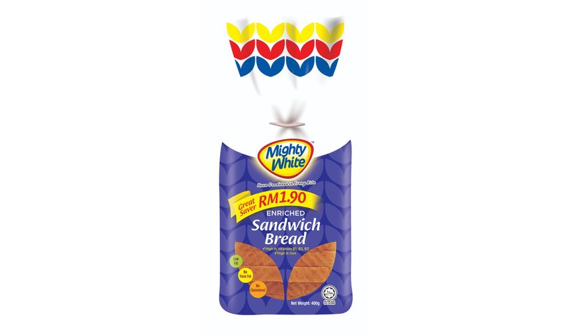 Mighty White Enriched Sandwich Bread 400g delivery near you | foodpanda ...