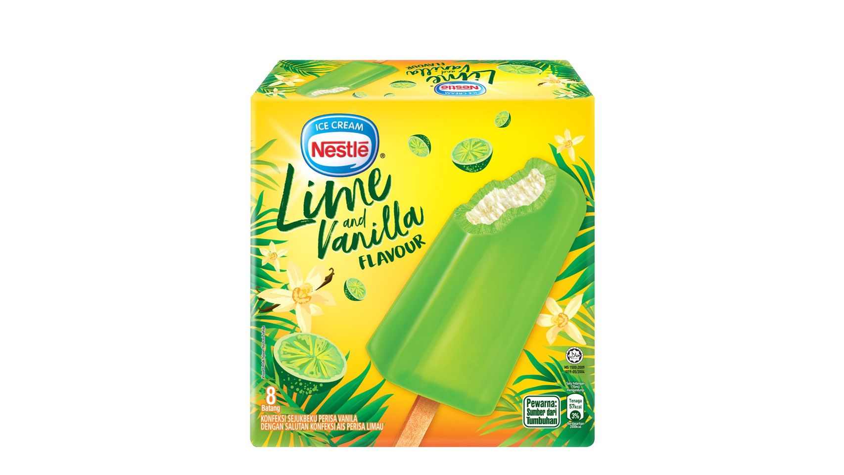 Nestle Lime and Vanilla Ice Cream Multi Packets 8 Pieces x 70ml ...