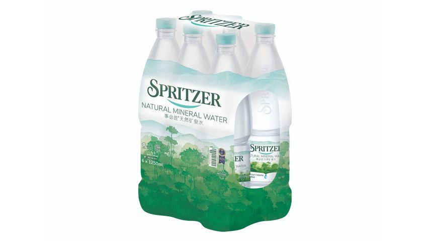 Spritzer Natural Mineral Water 6 x 1.25L delivery near you | foodpanda ...