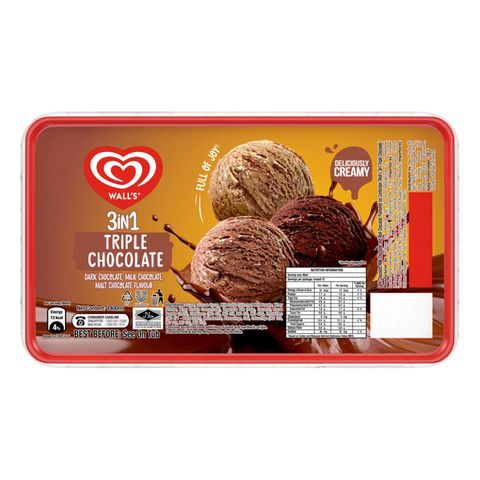 Wall's Tub 3 in 1 Triple Chocolate 1.4L delivery near you | foodpanda ...