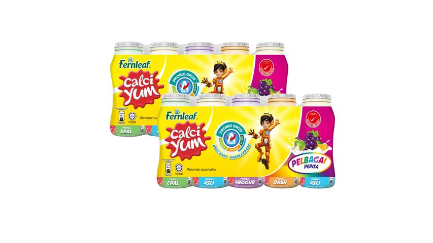 Fernleaf Calci Yum Cultured Milk Drink Assorted Flavor 5's | 110 ml x2 ...
