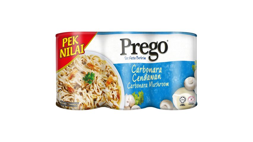 Prego Carbonara Mushroom Pasta Sauce Multipack 3 x 295g delivery near you | foodpanda Malaysia