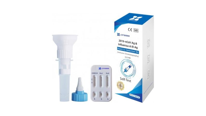 Longsee 3 in 1 COVID-19 & Influenza A/B Self-test Kit 1pc delivery near ...