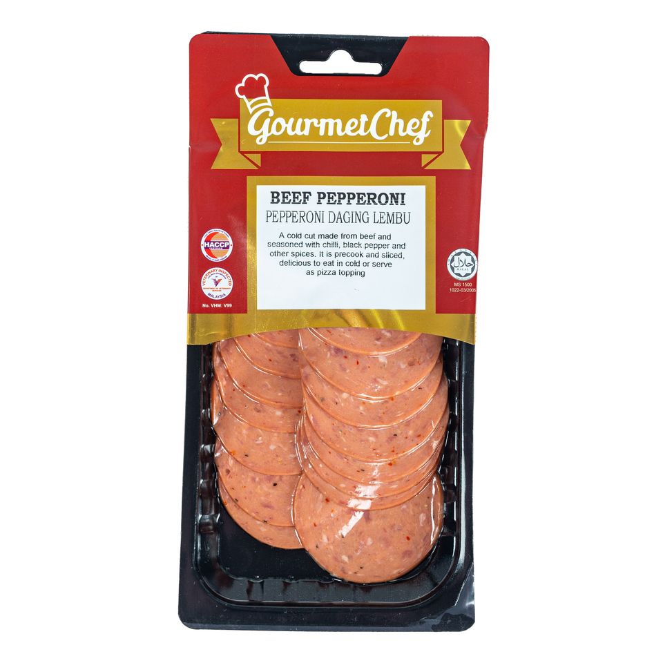 Gourmet Chef Beef Pepperoni Sliced 150g delivery near you | foodpanda ...