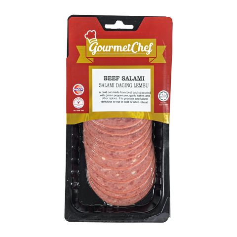 Gourmet Chef Beef Salami Sliced 150g delivery near you | foodpanda Malaysia