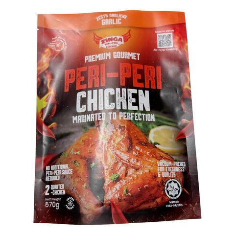 Zinga Peri-Peri Marinated Frozen Chicken Zesty Garlicky Garlic (2-quarter) 570g delivery near ...