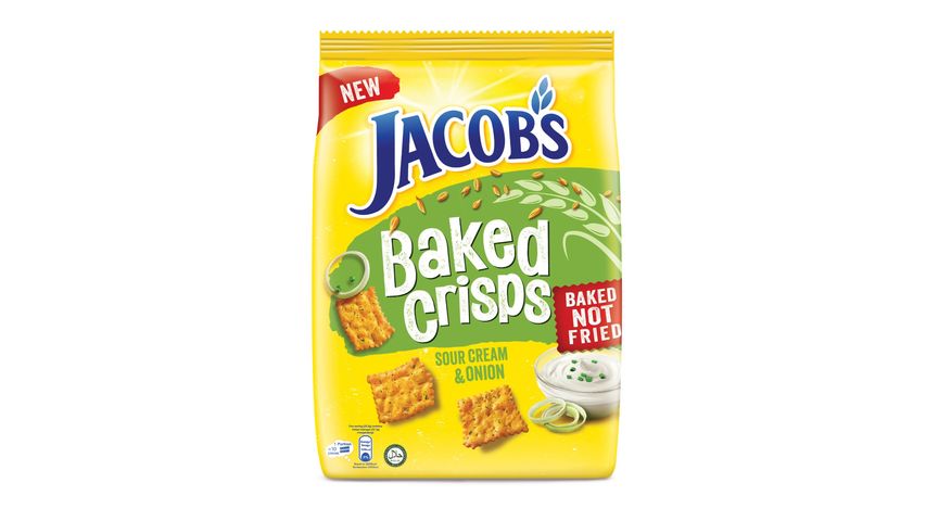 Jacob's Baked Crisps Sour Cream & Onion 229g delivery near you ...