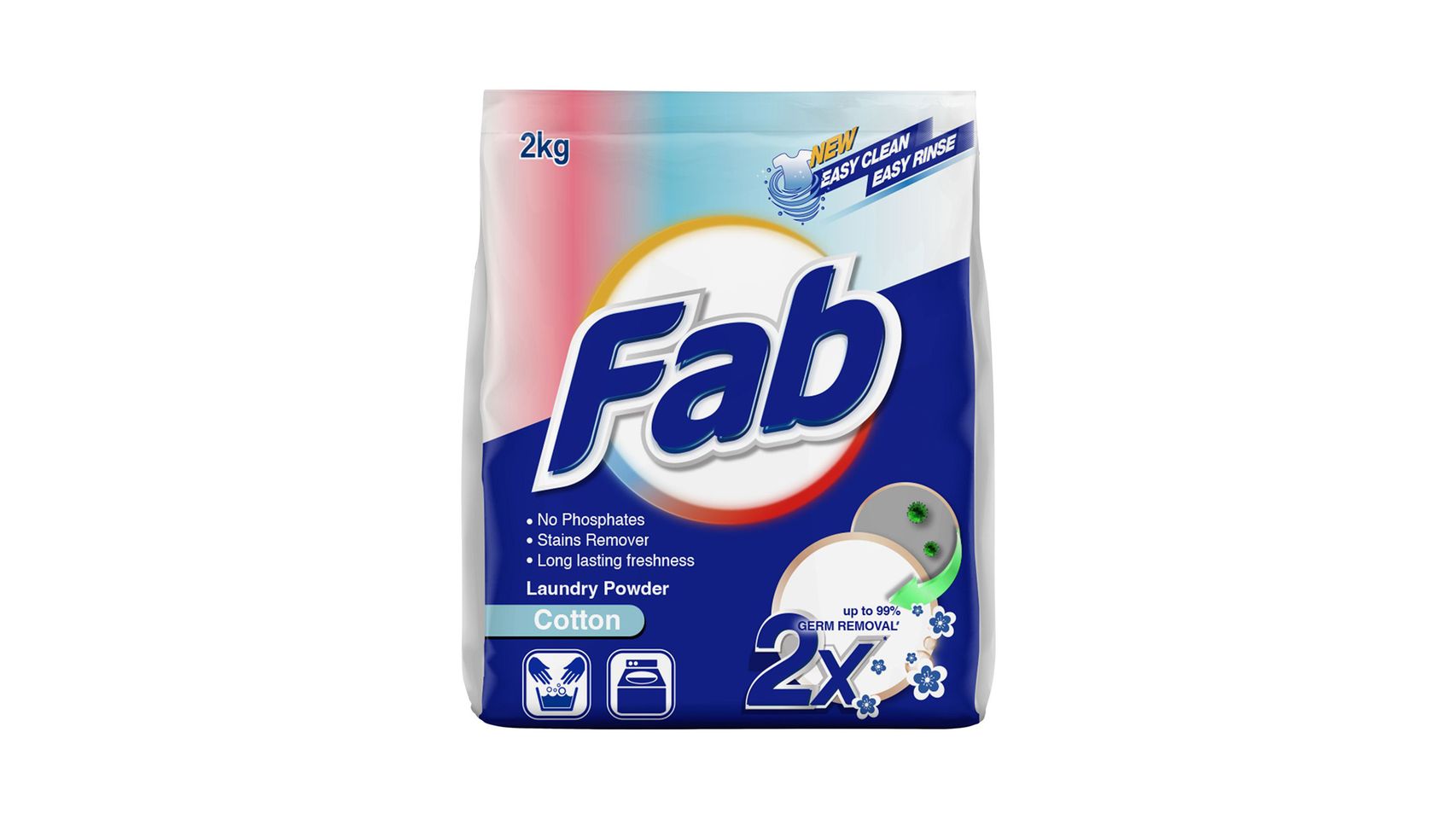 Fab Laundry Powder Detergent Cotton 2kg delivery near you | foodpanda ...