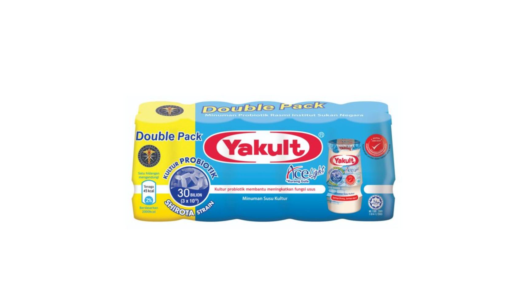 Yakult Ace Light Double Pack 10pcs x 80ml delivery near you | foodpanda Malaysia