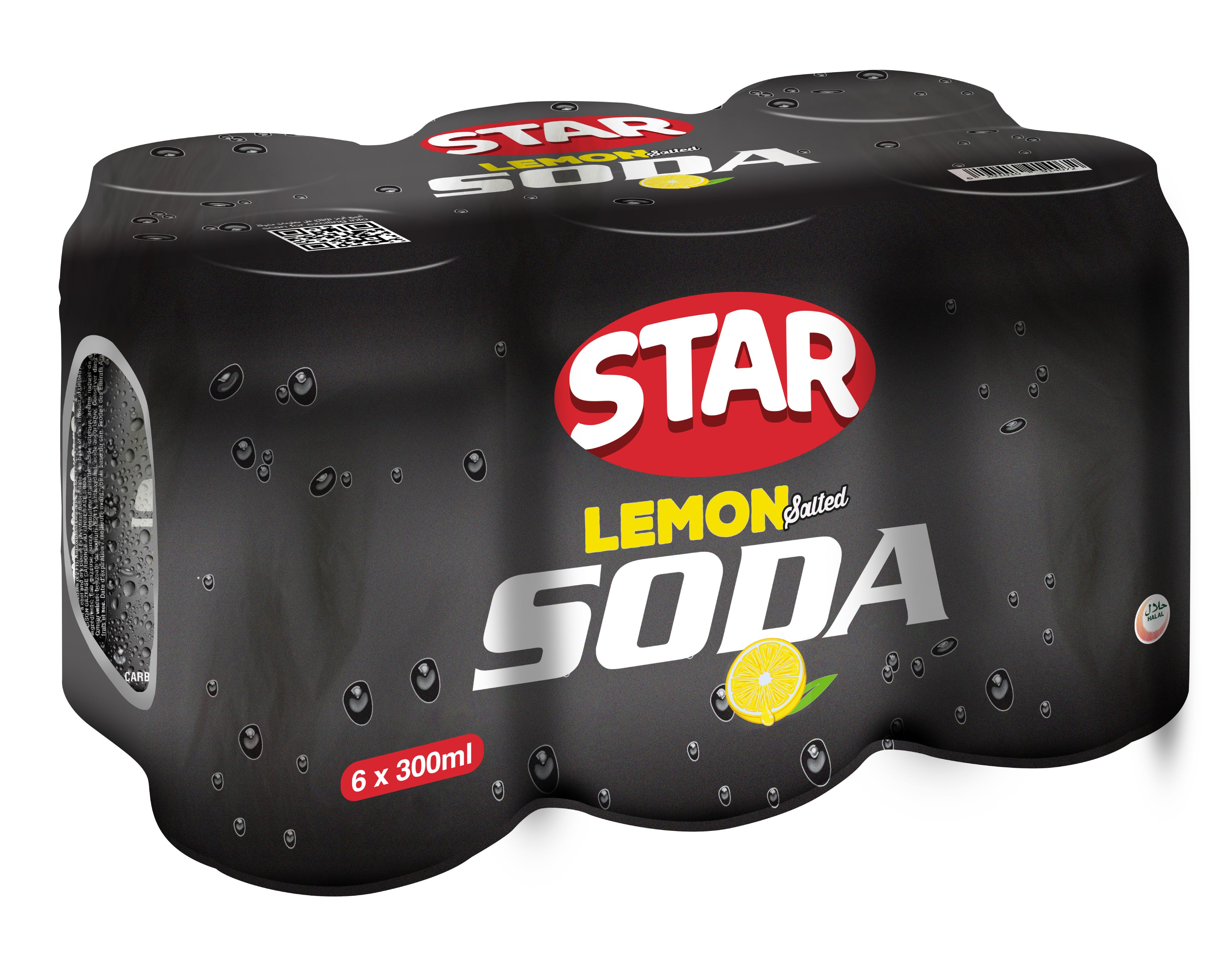 Buy Star Lemon Salted Soda Drink, 6x300ml Online in Oman | Talabat Oman