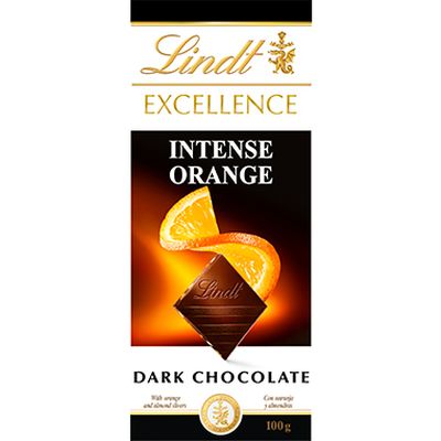 Buy Lindt Excellence Intense Orange Dark Chocolate, 100g Online in ...