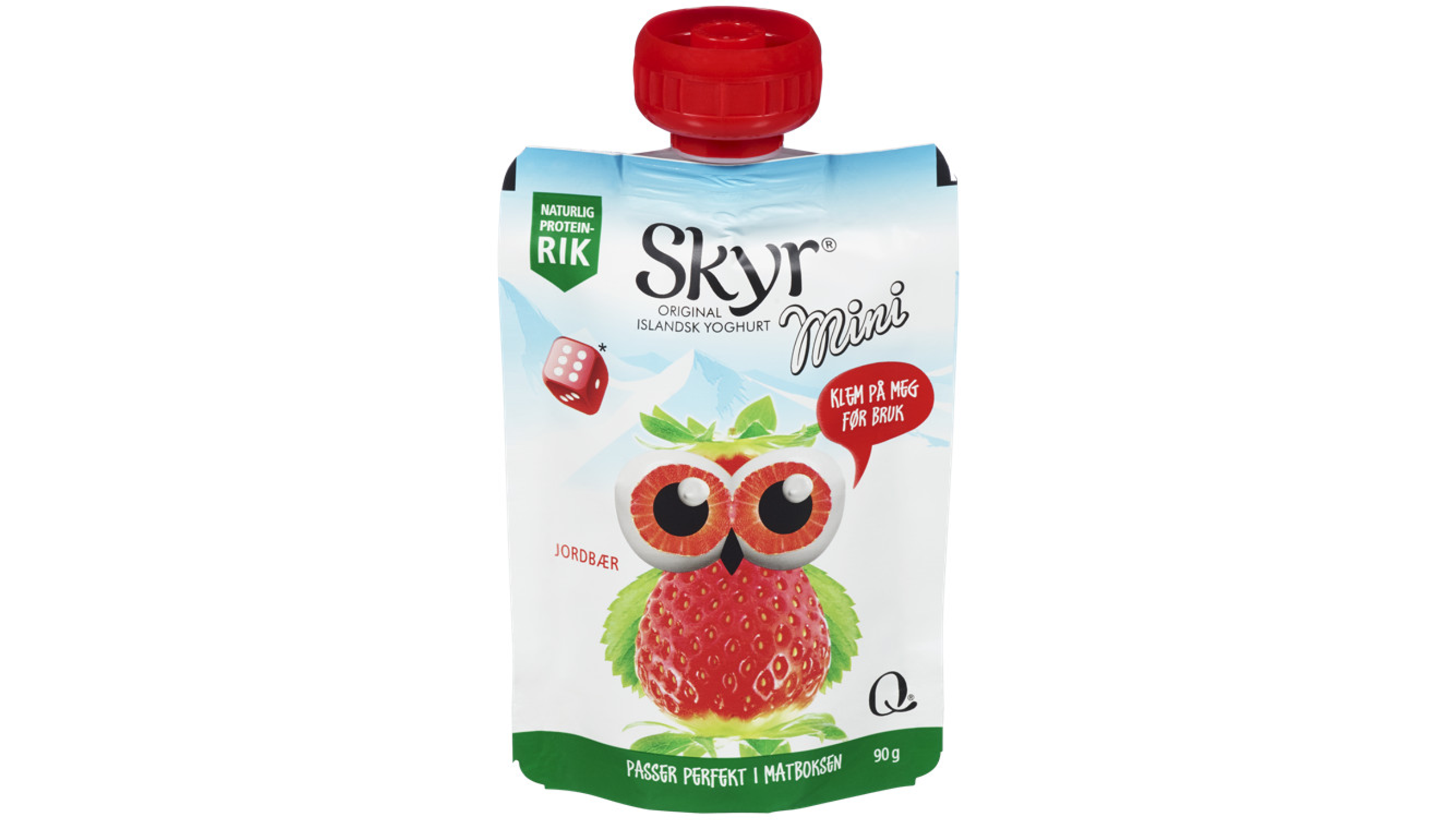 Skyr Mini Jordbær Pose | 90g - foodora.no