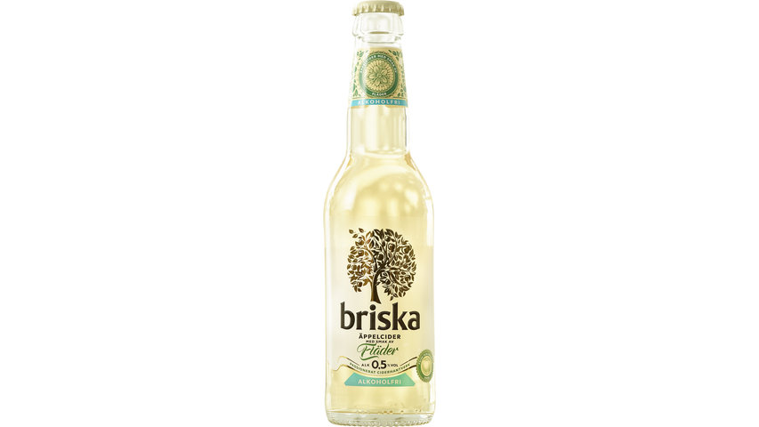 Briska Cider Fläder Alkoholfri 33cl - Köp online - foodora.se