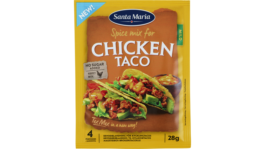 Santa Maria Chicken Taco Spice Mix 28g - Köp online - foodora.se
