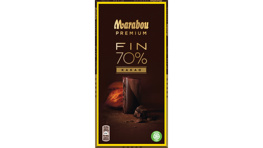 Marabou Chokladkaka Mörk 70% 100g - Köp online - foodora.se