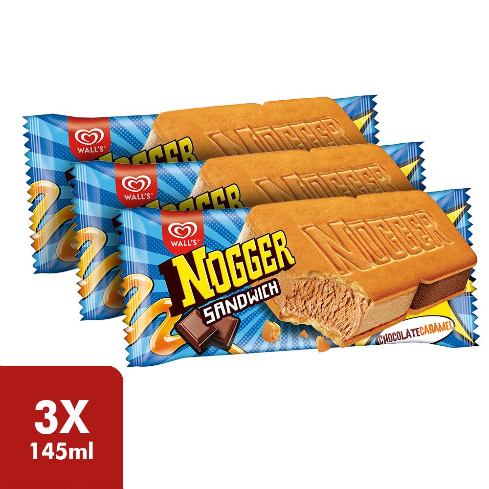 Buy Max Nogger Ice Cream Sandwich 145 ml x 3 Pcs Online in UAE ...