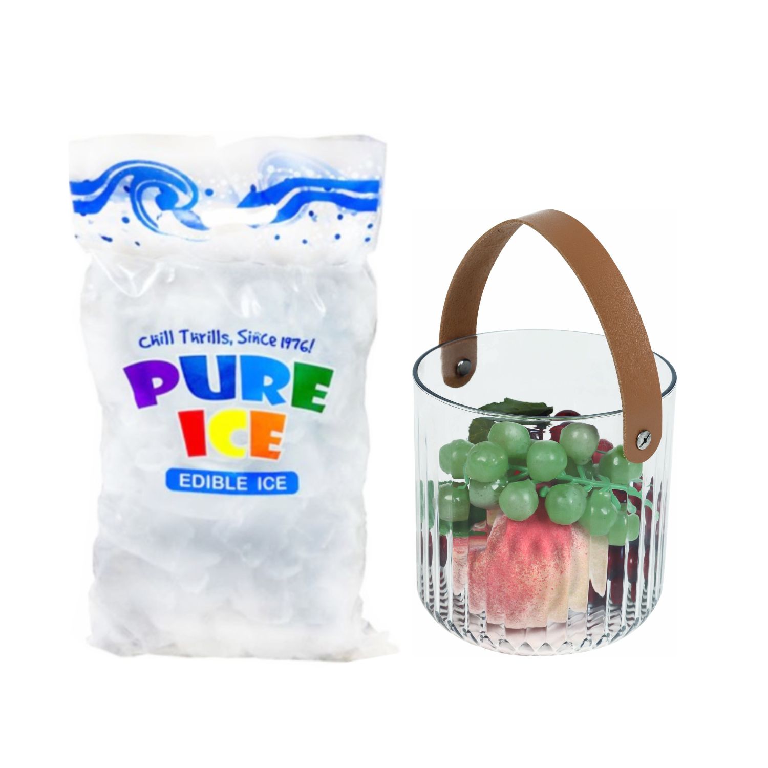 Buy Modern Ice Factory Ice Tube 1 kg + Home Pro Small Ice Bucket, D13 x ...