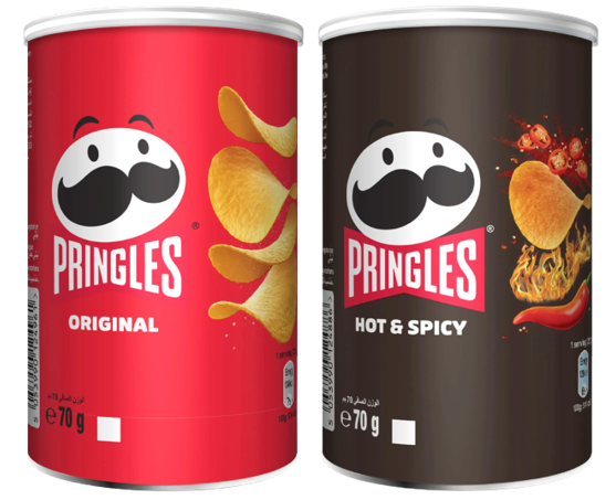 Buy Pringles Original Chips 70g + Pringles Hot & Spicy Chips 70g Online ...