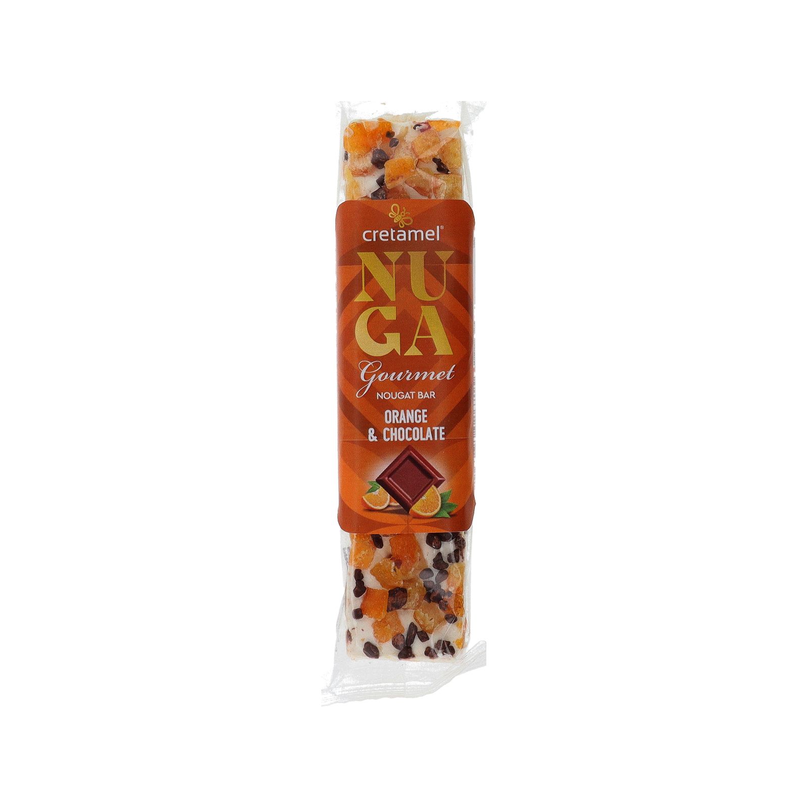 Buy Cretamel Nuga Gourmet Nougat Bar with Orange Cubes & Chocolate, 75g ...
