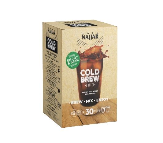 Buy Café Najjar Medium Dark Roast Cold Brew Coffee Pods 3 X 85 G Online In Uae Talabat Uae