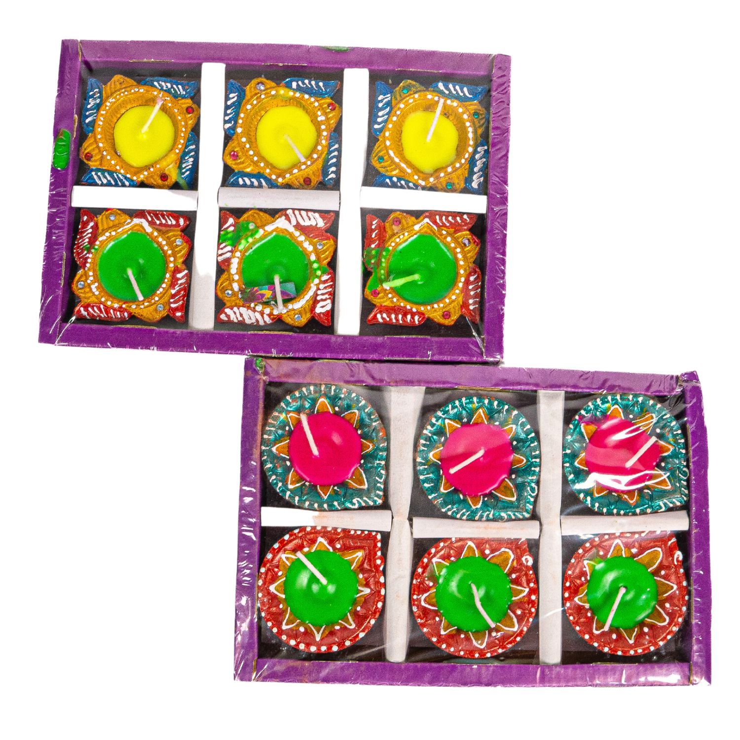 اشترِ Diwali Terracotta/Clay (mitti) Decorative Diya, Assorted Design ...