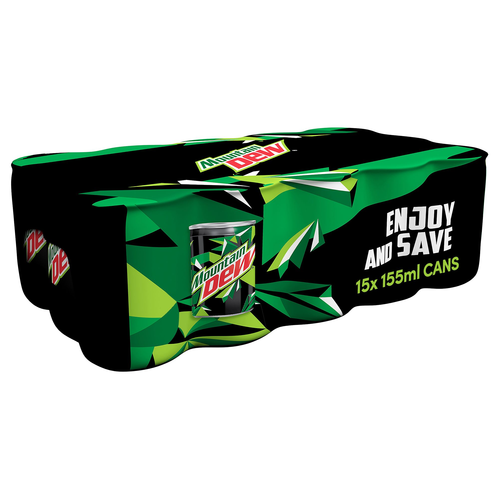 Buy Mountain Dew, Carbonated Soft Drink, Mini Cans, 155 ml x 15 Online ...