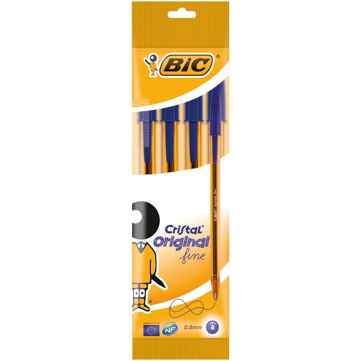 Buy Bic Cristal Original Fine Ballpoint Pens Blue (Pack of 4) Online in ... Buy Bic Cristal Original Fine Ballpoint Pens Blue (Pack of 4) Online in ...