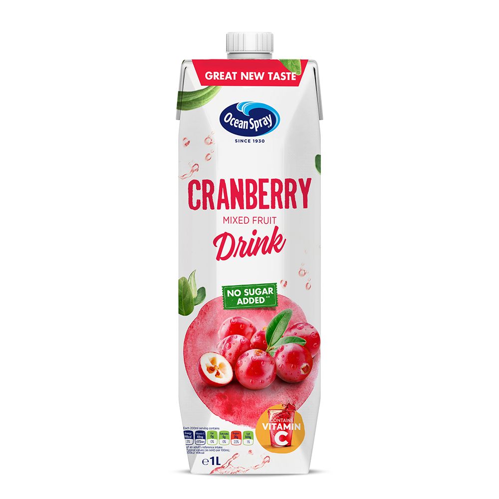 Buy Ocean Spray Cranberry Juice No Sugar Added 1 Ltr Online in UAE ...