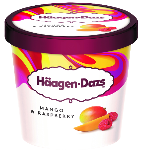 Buy Haagen-Dazs Mango Raspberry Ice Cream 100 ml Online in UAE ...