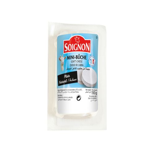 Buy Soignon Mini Log Plain Goat Cheese 110 g Online in UAE | Talabat UAE