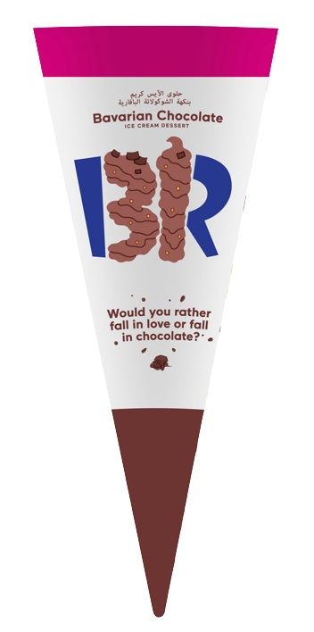 Buy Baskin Robbins Bavarian Chocolate Ice Cream Cone 120 ml Online in ...