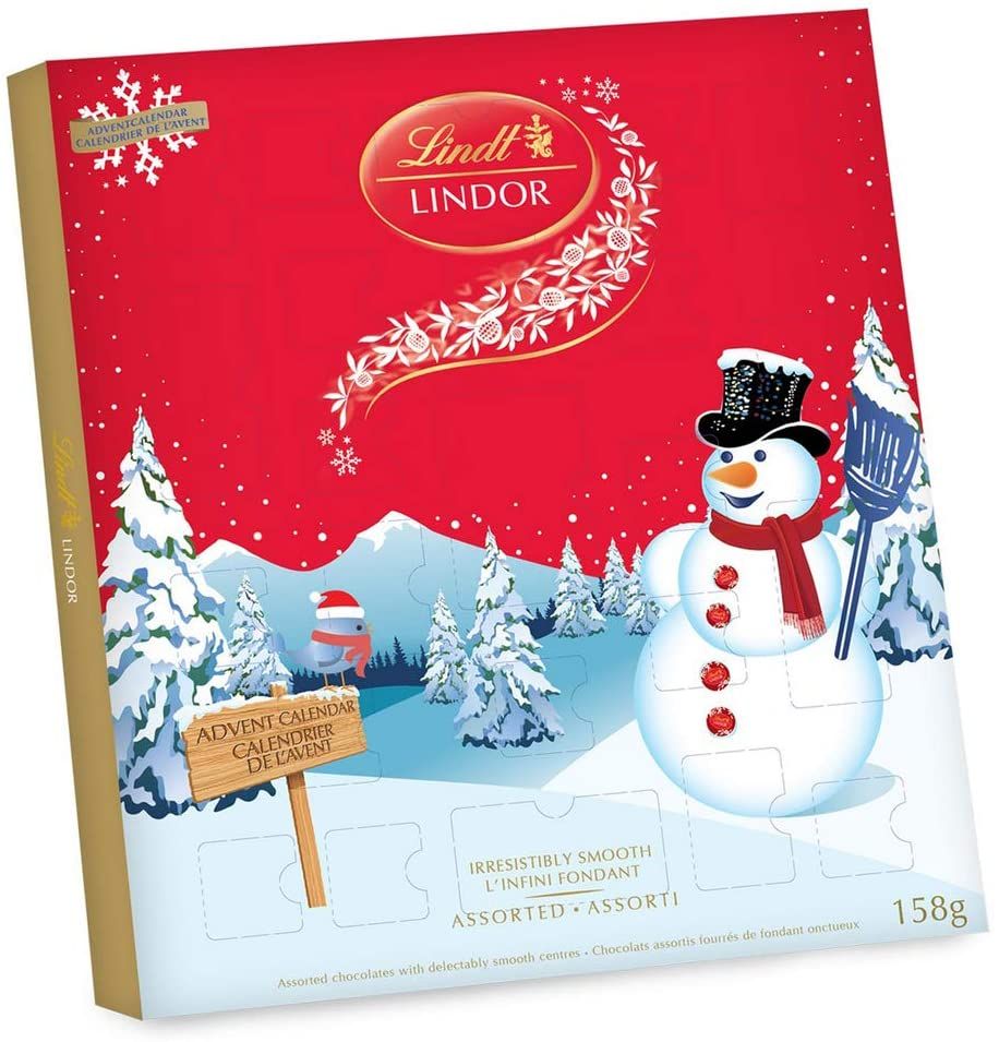 Buy Lindt Lindor Snowman Calendar 158 g Online in UAE | Talabat UAE