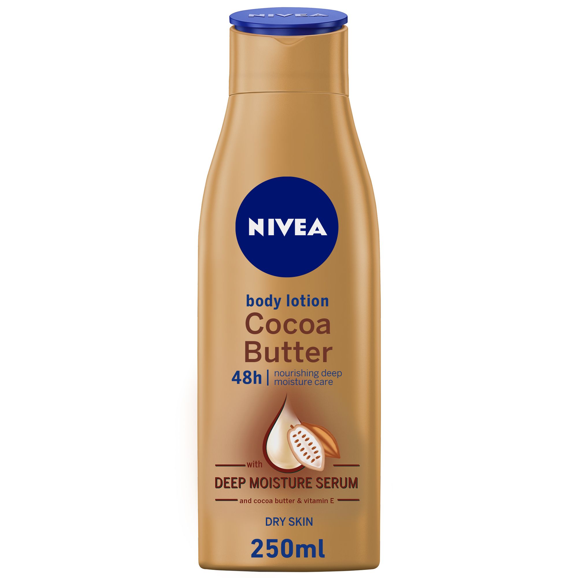 Buy NIVEA Body Lotion Dry Skin, Cocoa Butter Vitamin E, 250 ml Online in UAE | Talabat UAE
