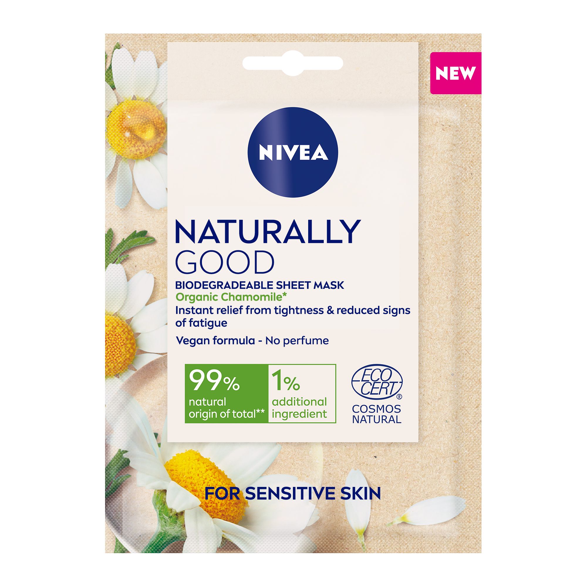 Buy NIVEA Face Sheet Mask Soothing, Naturally Good with Organic ...