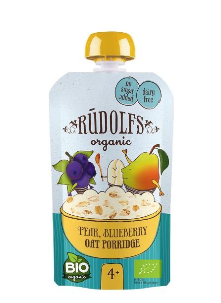 Buy Rudolf's Organic Pear Blueberry Oat Porridge Smoothie For Babies ...
