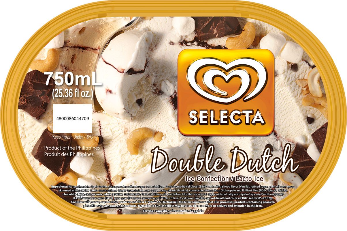 Buy Selecta Double Dutch Ice Cream 750 ml Online in UAE | Talabat UAE