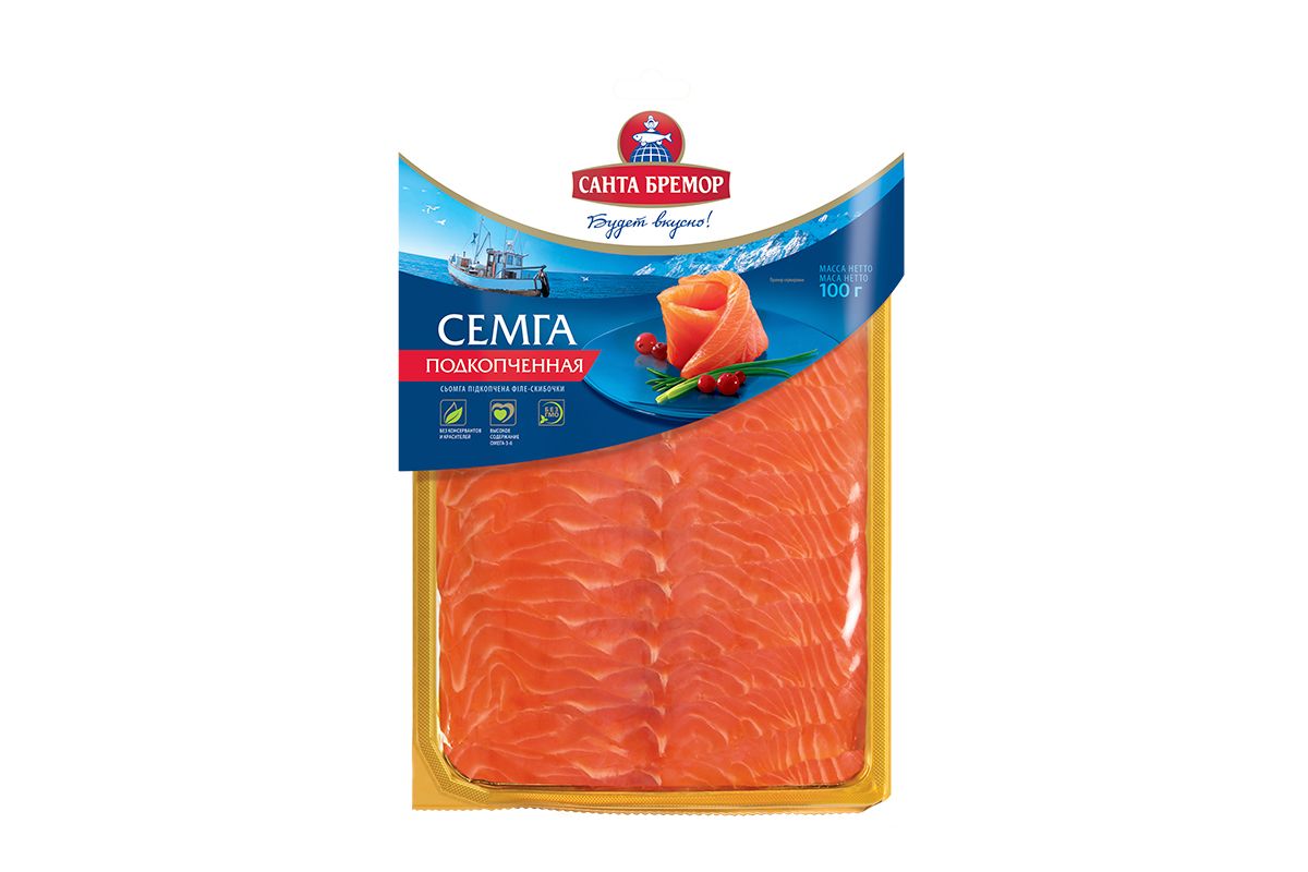 Buy Santa Bremor Soft Smoked Salmon Fillet Slices Online in UAE ...