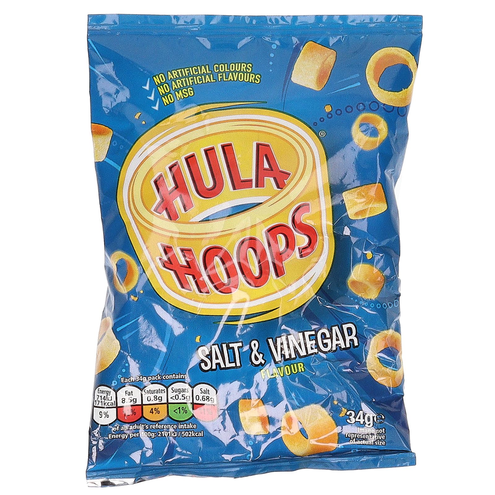 Buy Hula Hoops Crisps Rings Salt & Vinegar, 34g Online in UAE | Talabat UAE