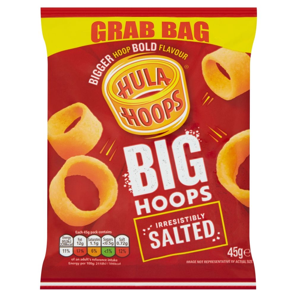 Buy Hula Hoops Big Hoops Salted Potato Rings, 45g Online in UAE ...