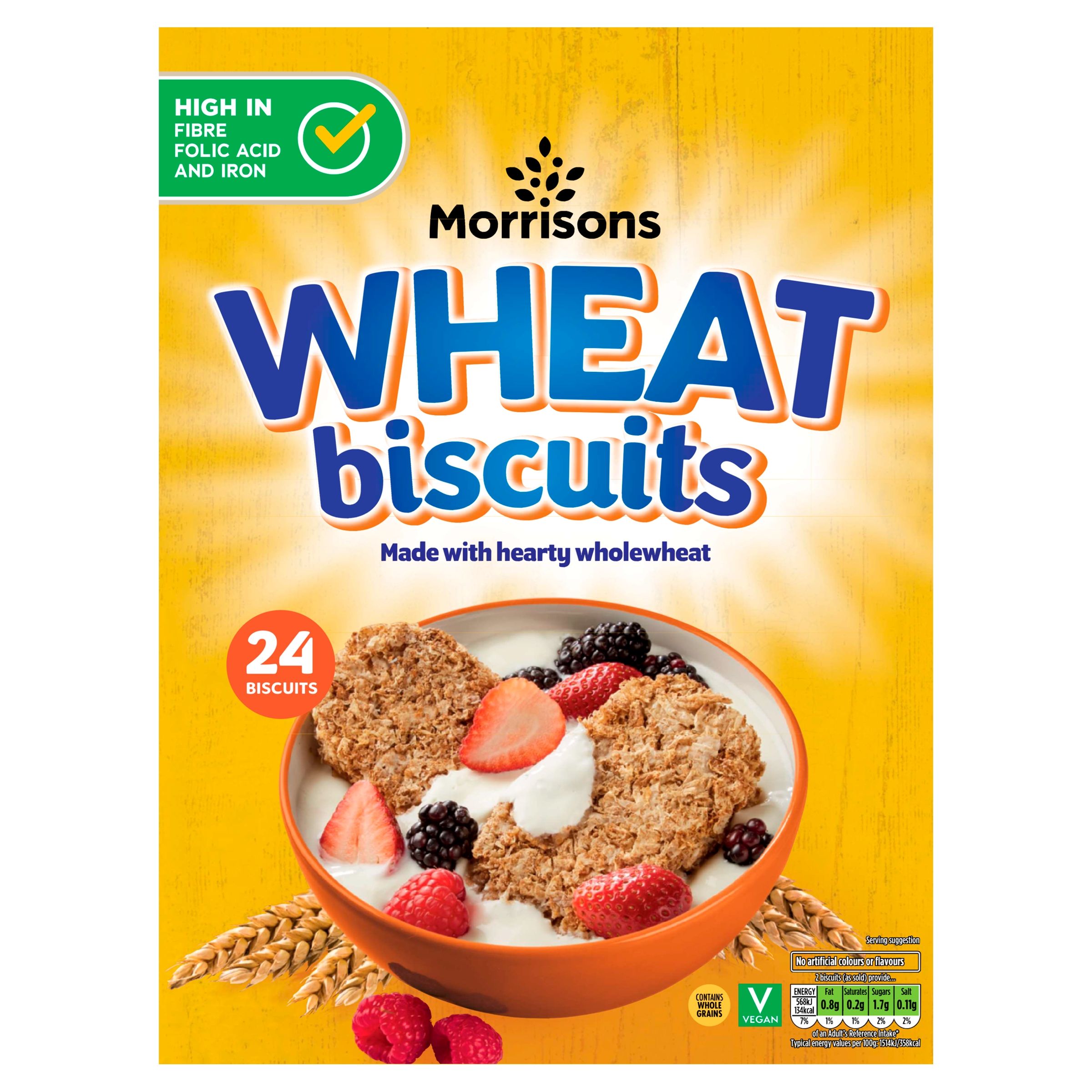 Buy Morrisons Wheat Biscuits, 24 Pieces Online in UAE | Talabat UAE