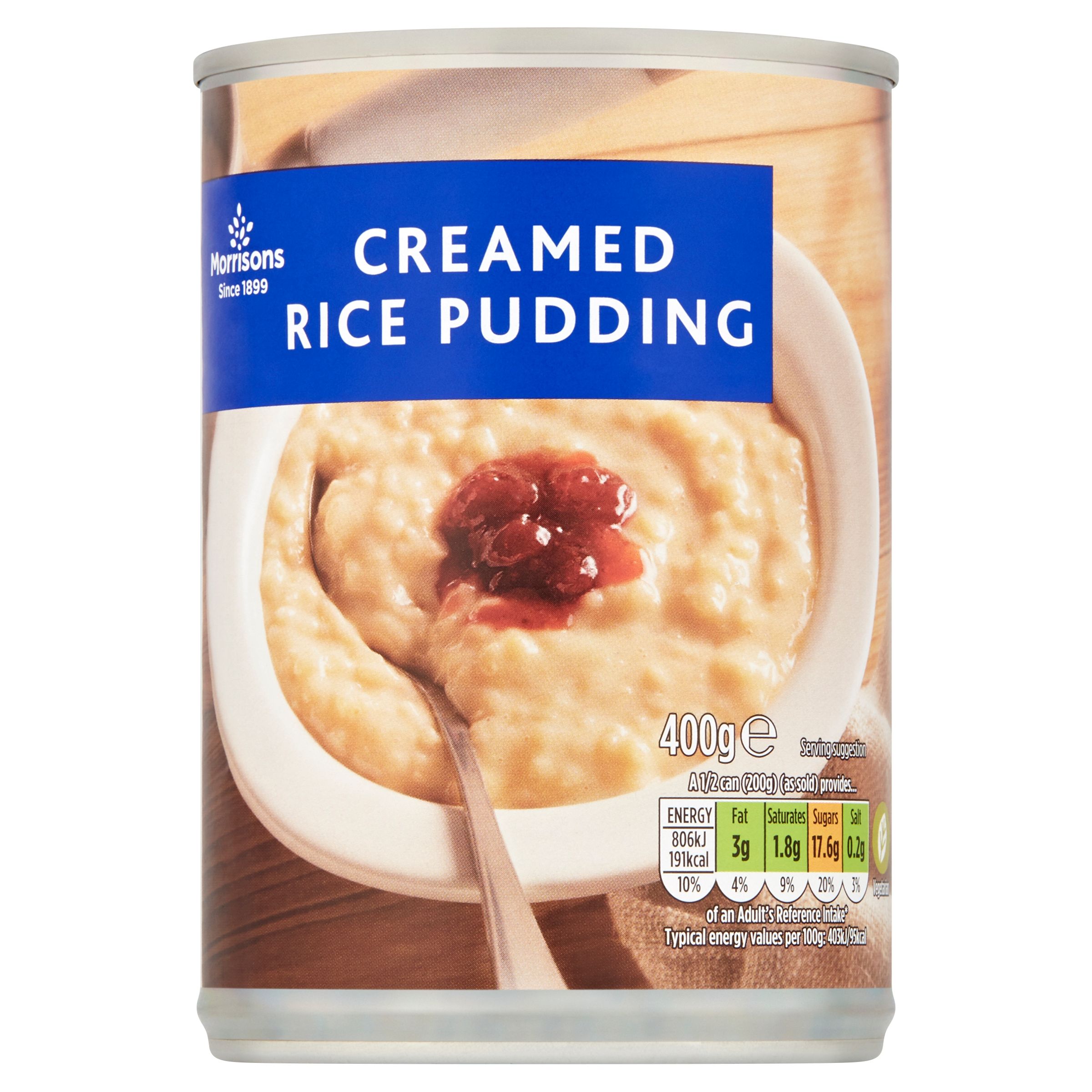 Buy Morrisons Creamed Rice Pudding, 400g Online in UAE | Talabat UAE
