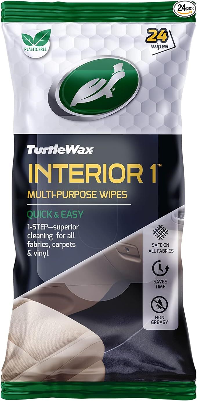 Buy Turtle Wax Interior 1 Multi-Purpose Wipes, 24 Sheets Online in UAE ...