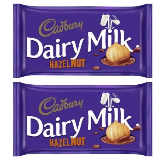 Buy Cadbury Dairy Milk Hazelnut 227 g x 2 Pcs Online in UAE | Talabat UAE